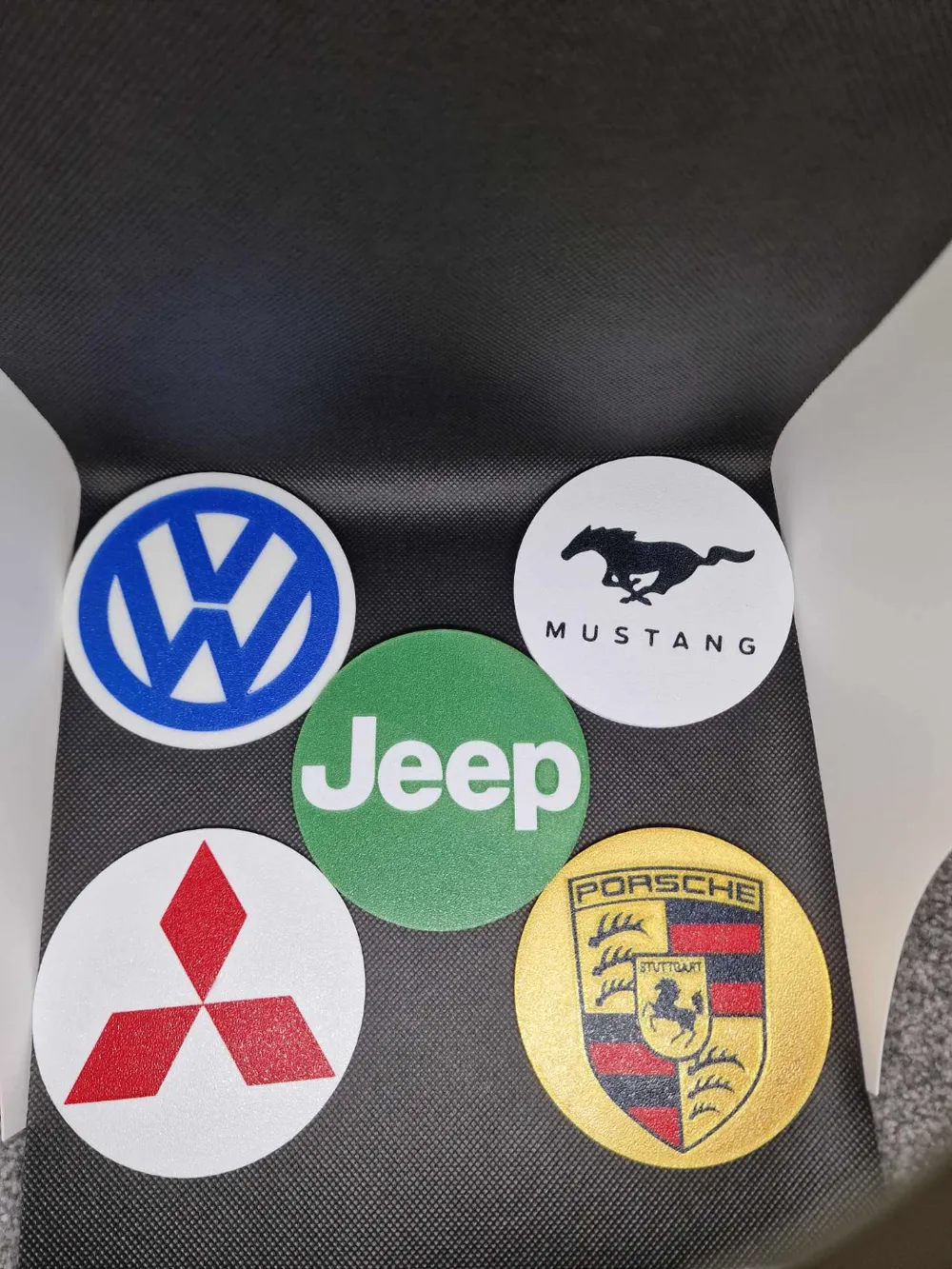 car logo coasters by scooterb415 MakerWorld: Download Free 3D Models