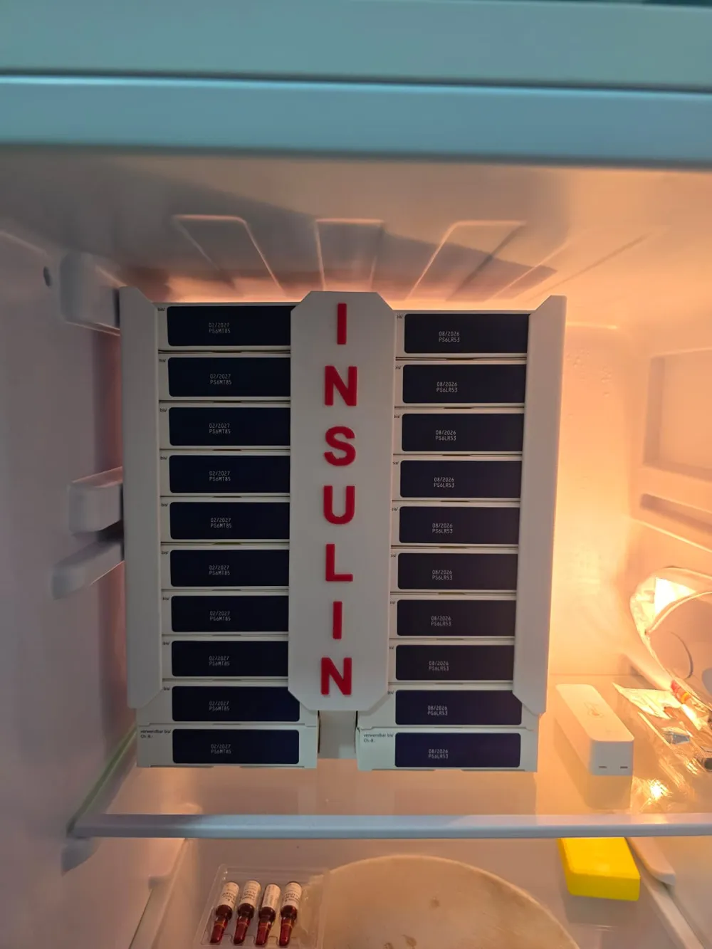 Insulin Cartridge Dispenser Refrigerator - Free 3D Print Model - MakerWorld
