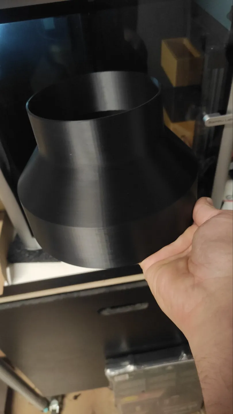 Reducer for dust extractor 180mm to 120mm by oto.zan - MakerWorld