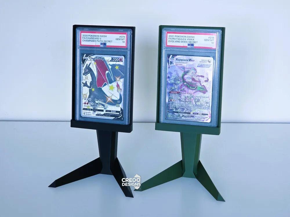 Pokémon TCG PSA Graded Slab Modern Display Stand - Free 3D Print Model ...