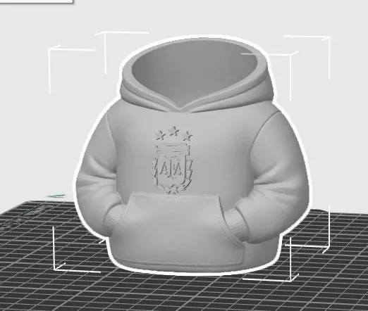 ARGENTINA FOOTBALL LOGO PEN HOLDER - Free 3D Print Model - MakerWorld