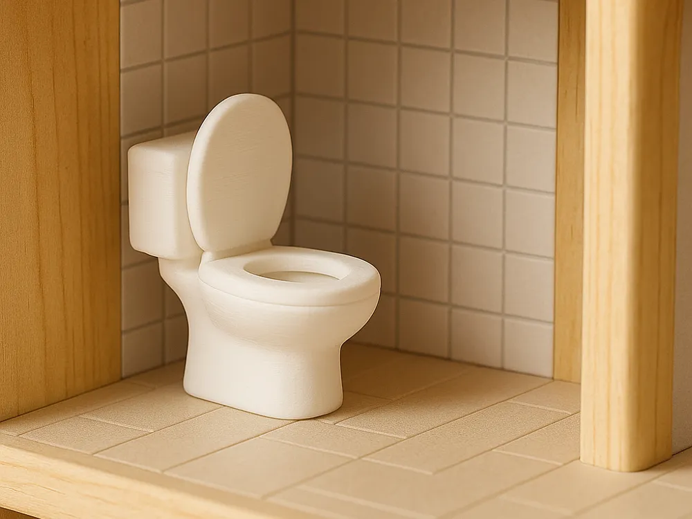 Mini Japandi Toilet - Free 3D Print Model - MakerWorld