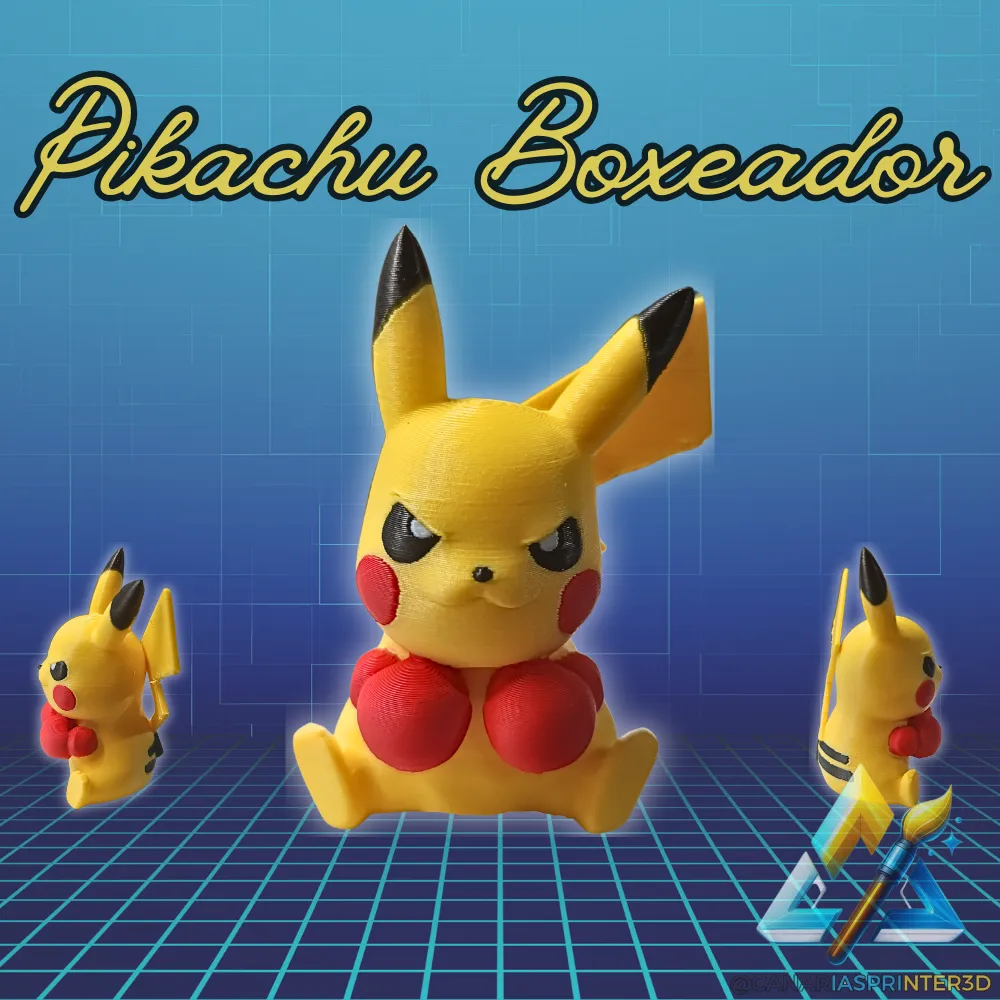 Pikachu Boxer Multicolor – Pokémon AMS Figure by CanariasPrinter3D ...