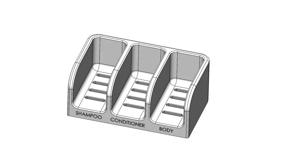 Soap, Shampoo, Body bar holder/organizer - Free 3D Print Model - MakerWorld