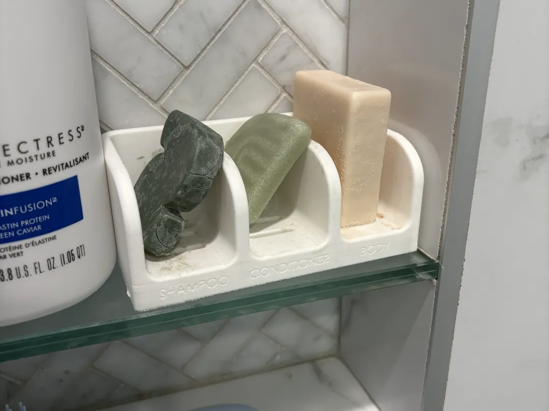 Soap, Shampoo, Body bar holder/organizer - Free 3D Print Model - MakerWorld