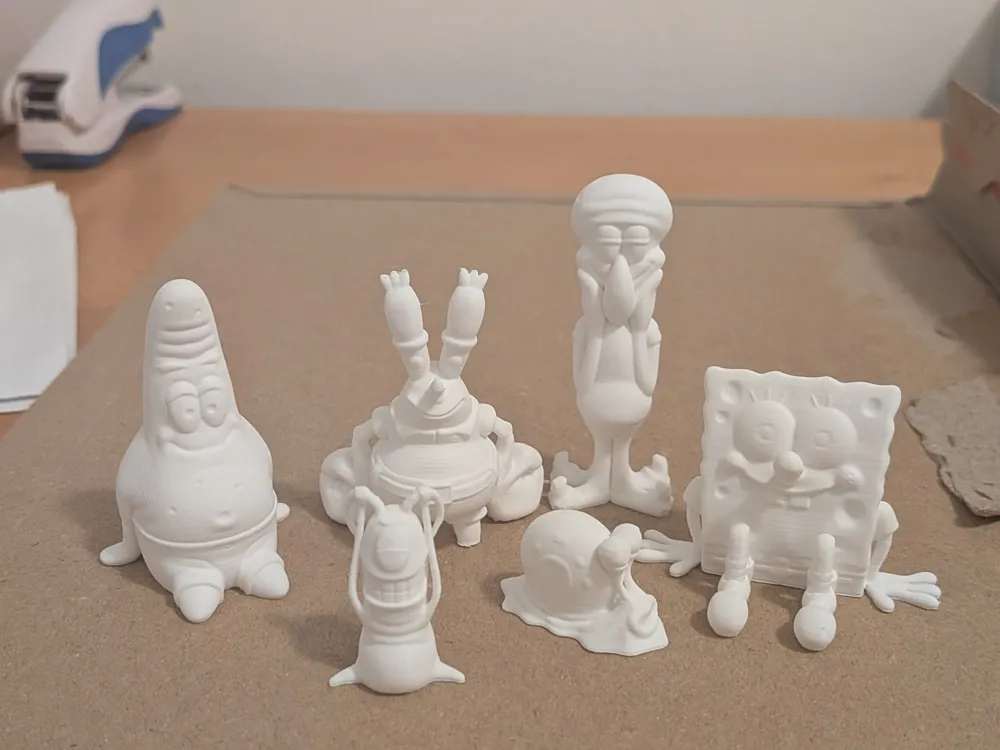Bob l'éponge impression facile sans support - Modèle d'Impression 3D ...