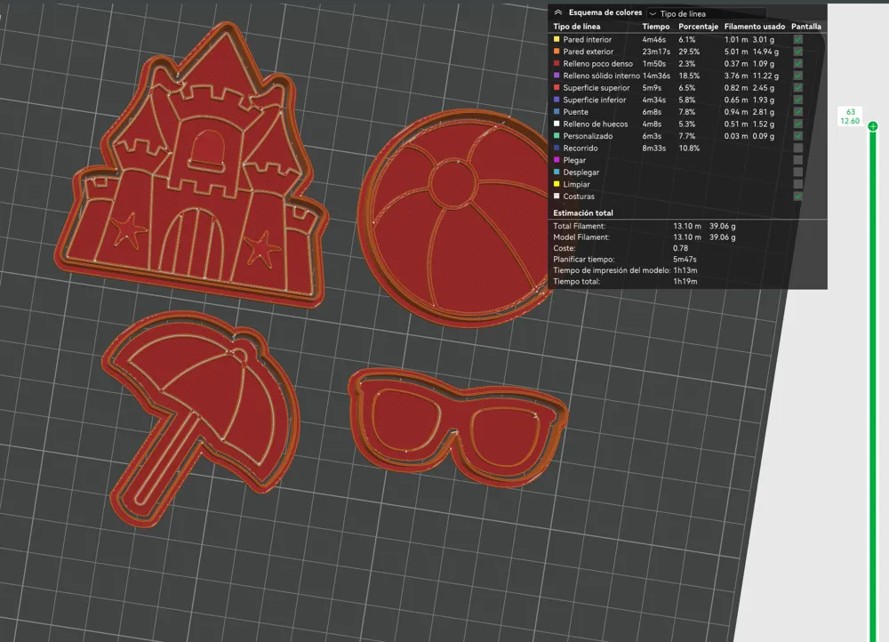Cortadores de galletas de verano por Cookie Cutter Rodriguez MakerWorld ...