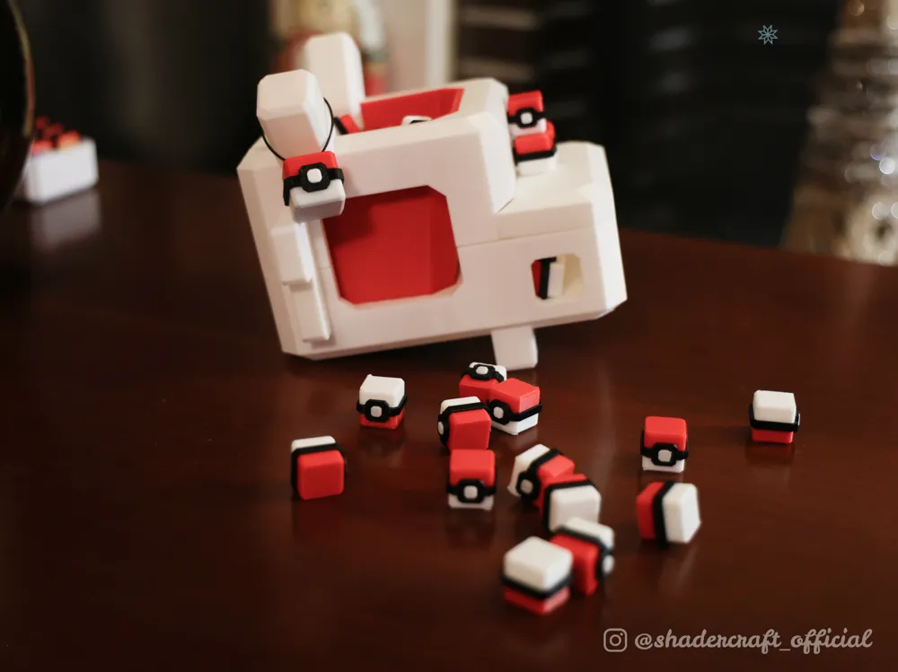 Mini Stylized PokeBall - Free 3D Print Model - MakerWorld