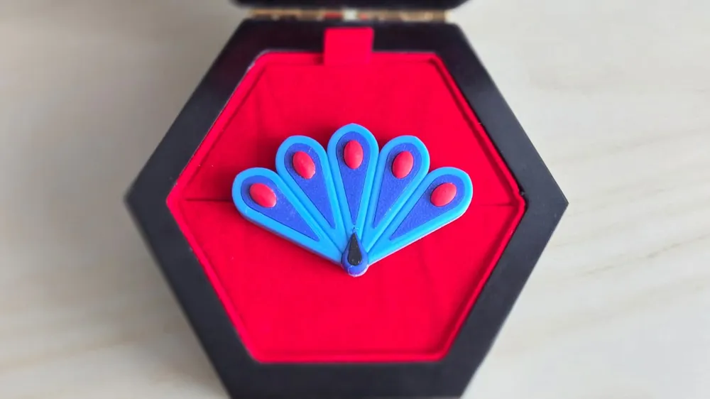Peacock Miraculous Brooch - Free 3D Print Model - MakerWorld