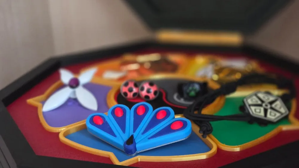 Peacock Miraculous Brooch - Free 3D Print Model - MakerWorld