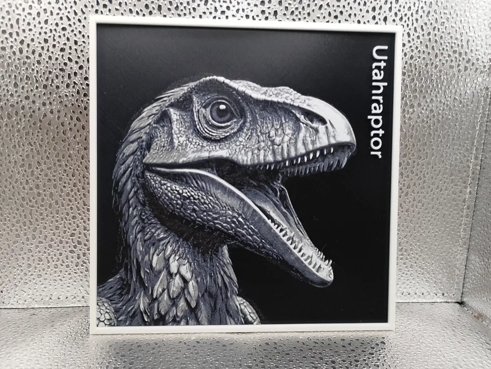 Utahraptor – Hueforge - Free 3D Print Model - MakerWorld