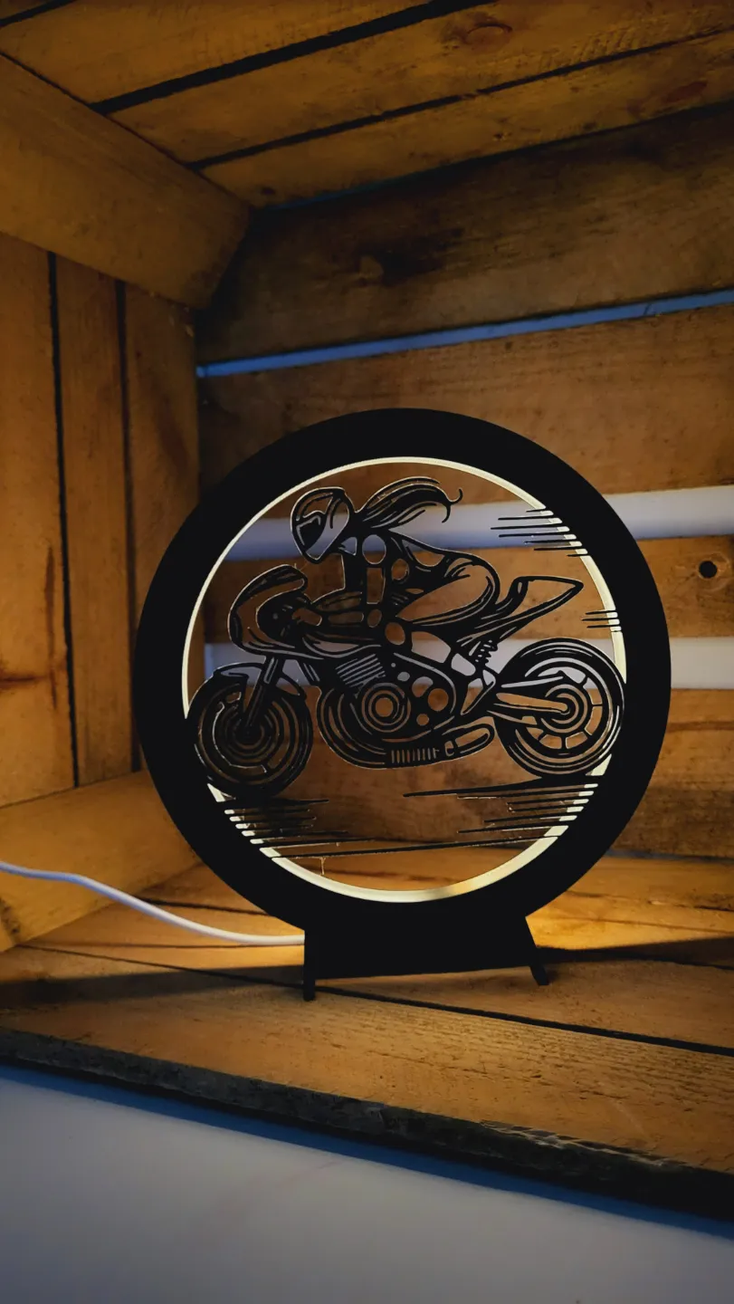 Motorcycle Lamp by 3D Hochofen Maggi MakerWorld: Download Free 3D Models
