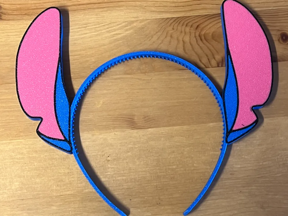 diadema con orejas de Stitch por Morganja MakerWorld: Descarga Modelos ...