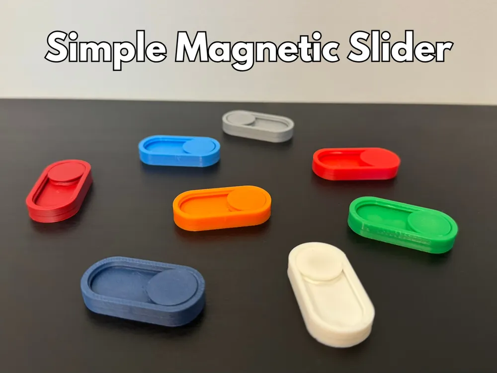 Simple Magnetic Slider Fidget Toy by 3DE-Impressão MakerWorld: Download ...