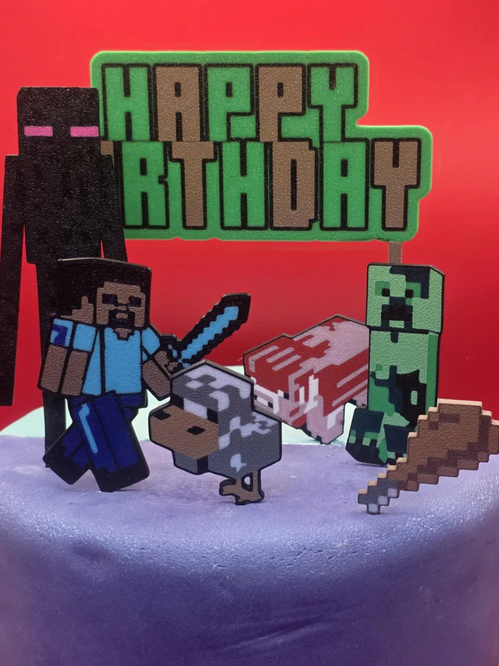 New Minecraft design 7 pieces 4 colours - Free 3D Print Model - MakerWorld