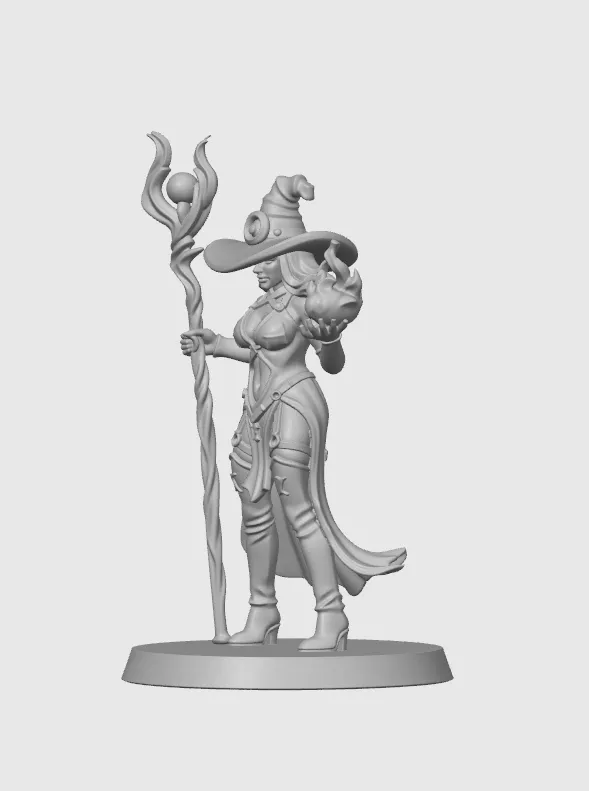 Sorcerer Human/Elves Female D&D Miniature (40mm) by sorgioM MakerWorld ...