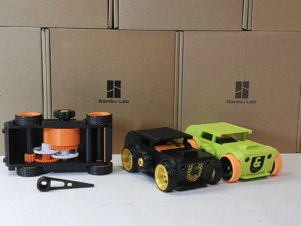 Voiture à ressort - Hot Rod - Wind-up mechanism - Modèle d'Impression ...