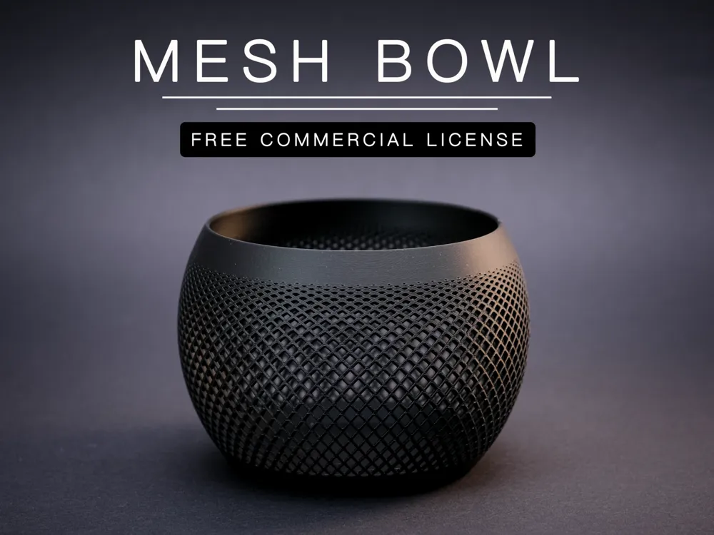 Mesh Bowl (Free Commercial License) - Free 3D Print Model - MakerWorld
