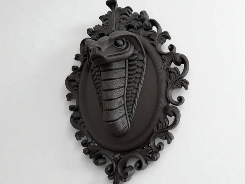Gothic Snake Oval Frame Gothic Decor Wall Decor by Akshan_Designs ...