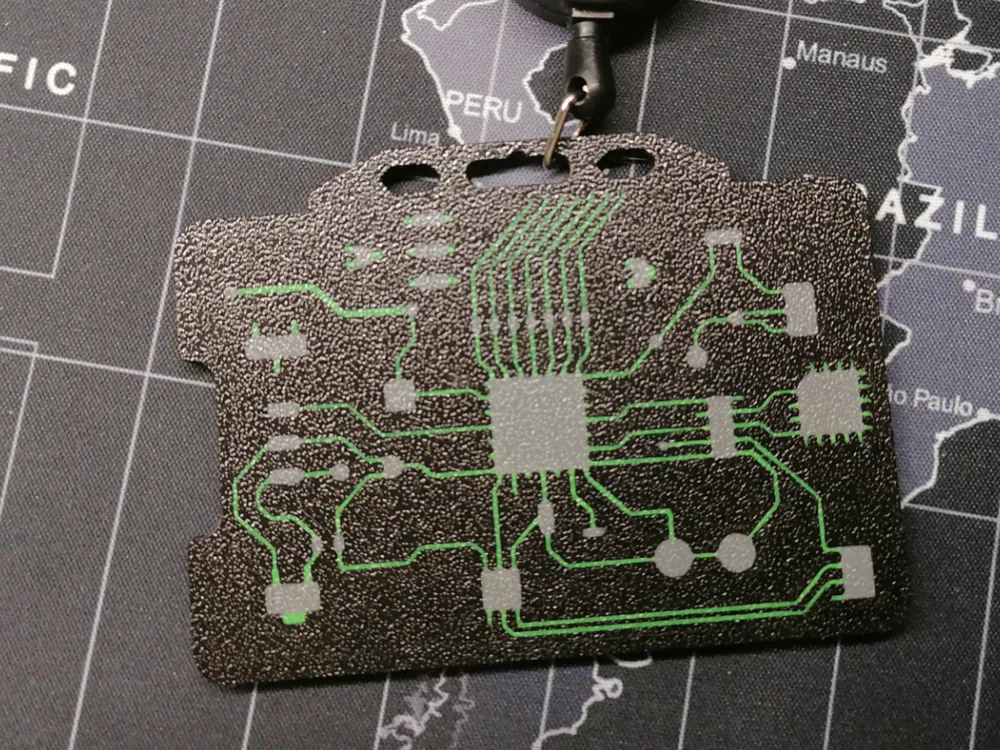 Electronic circuit ID card holder design by skop1 - MakerWorld