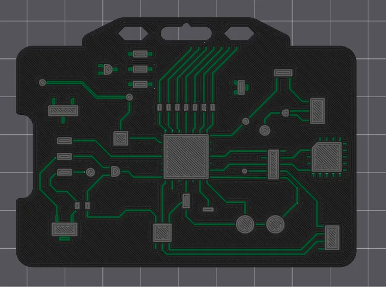 Electronic circuit ID card holder design by skop1 MakerWorld: Download ...