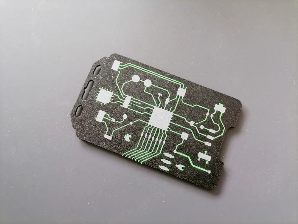 Electronic circuit ID card holder design by skop1 MakerWorld: Download ...