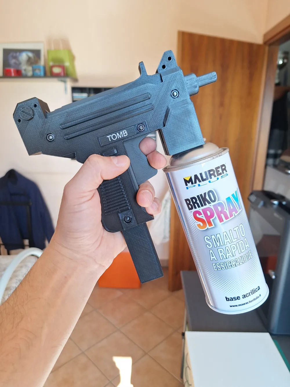 UZI SPRAY GUN - Free 3D Print Model - MakerWorld