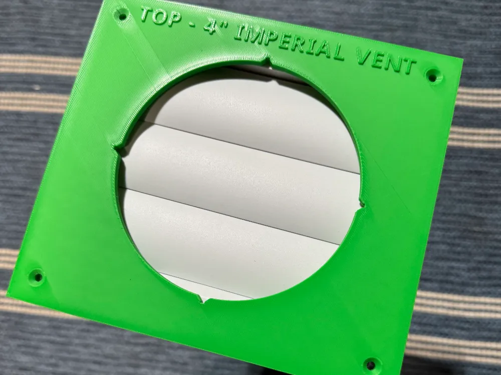4" Imperial Vent Hood Wall Template - Free 3D Print Model - MakerWorld