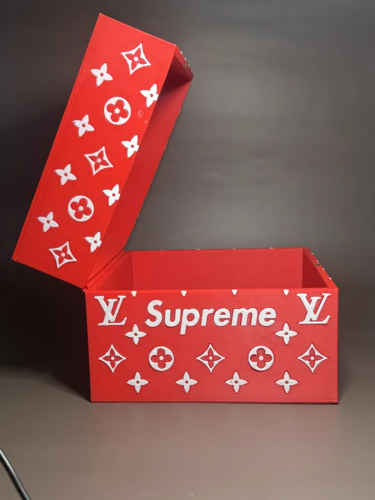 Louis Vuitton x Supreme Storage Box - NO AMS by JDESIGNZ MakerWorld ...