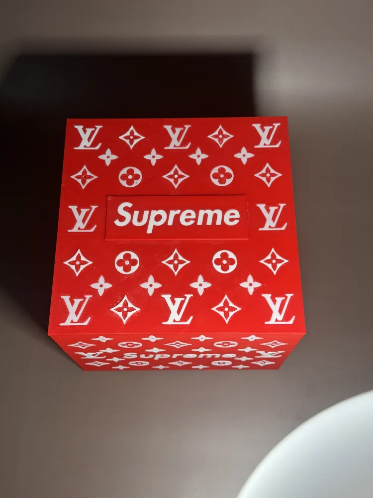 Louis Vuitton x Supreme Storage Box - NO AMS by JDESIGNZ MakerWorld ...