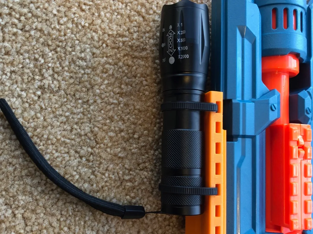 Nerf Flashlight Holder - Free 3D Print Model - MakerWorld