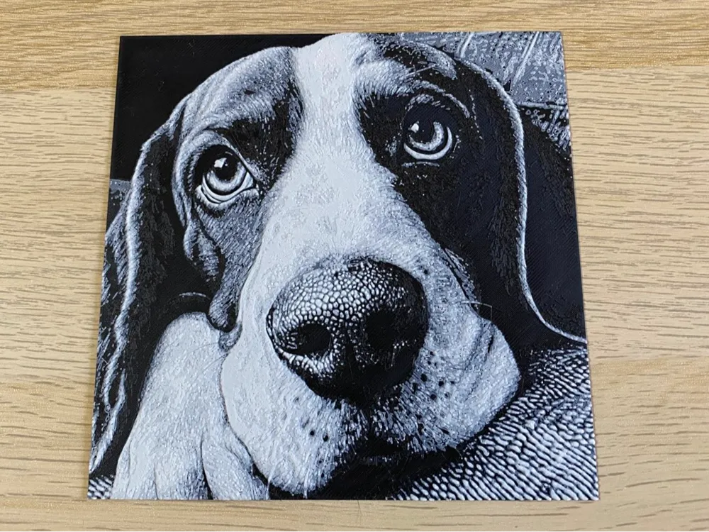 Basset Hound Portrait - Free 3D Print Model - MakerWorld
