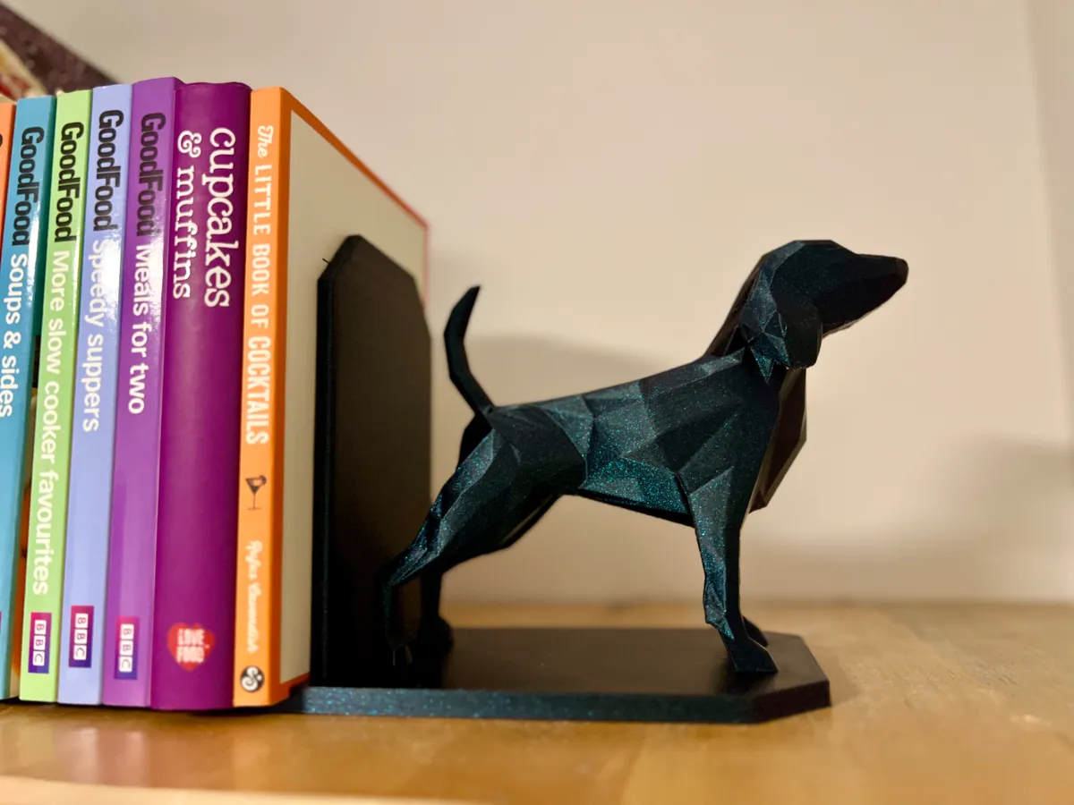 Low Poly Beagle Bookend - Free 3D Print Model - MakerWorld