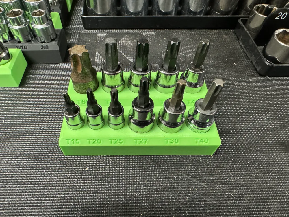 Craftsman Torx Socket Rack by TheCardiacCat - MakerWorld