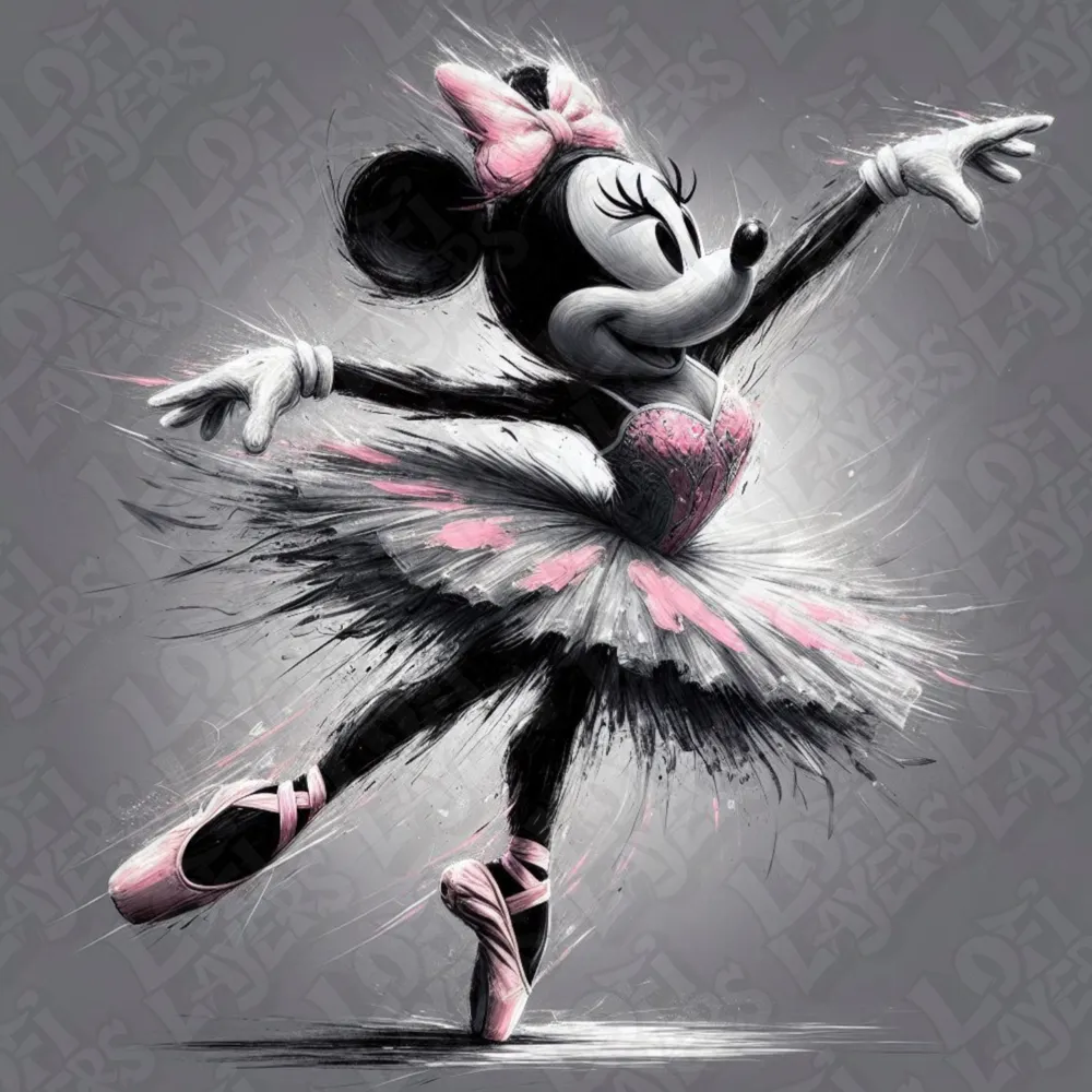 Minnie Mouse Ballerina Hueforge by LoFi Layers MakerWorld: Download ...