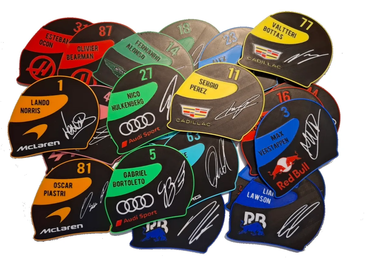 F1 Decorative Magnetic Helmets – 2026 Season - Free 3D Print Model ...