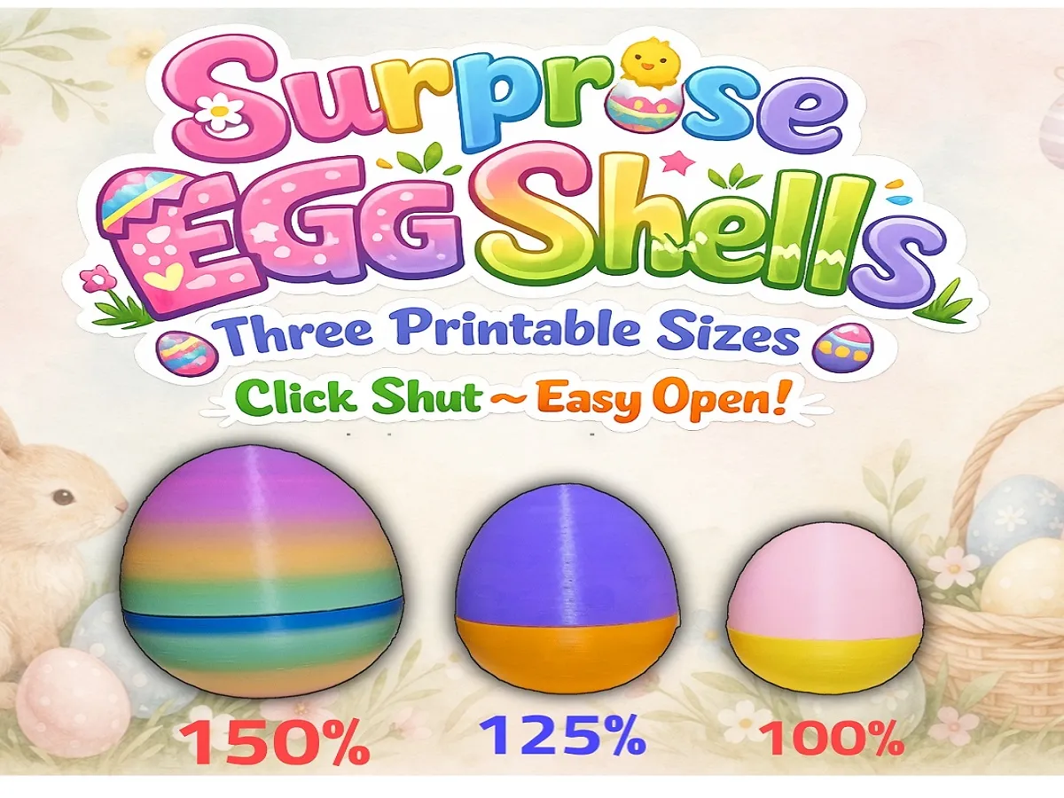 Surprise Egg Shells - Free 3D Print Model - MakerWorld