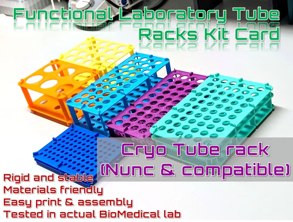Cryotube rack kit card by G__W__ MakerWorld: Download Free 3D Models