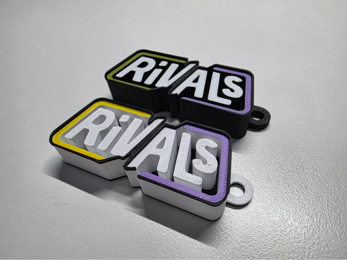 Roblox Rivals Logo Keychain - Free 3D Print Model - MakerWorld