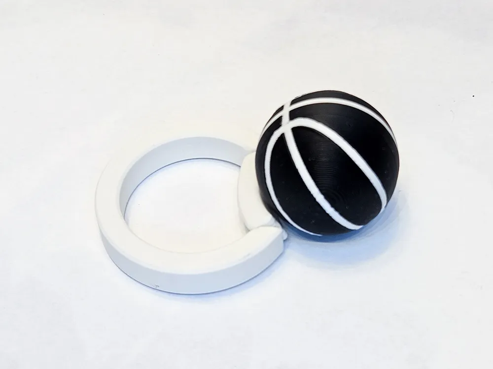 Spin & Rotate Basketball Fidget (silent fidget) - Free 3D Print Model ...