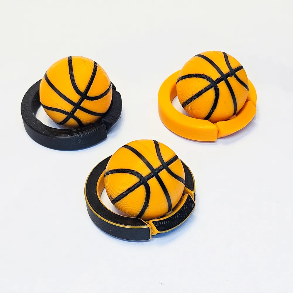 Spin & Rotate Basketball Fidget (silent fidget) - Free 3D Print Model ...