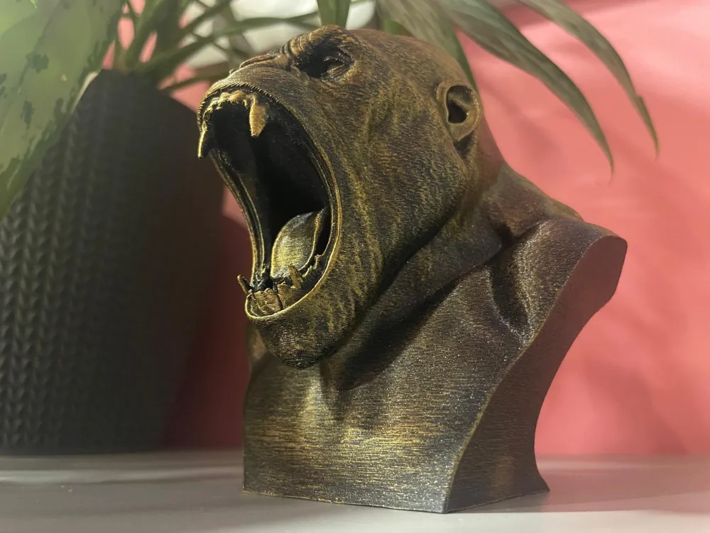 Gorilla sculpture by BondFire MakerWorld: Download Free 3D Models
