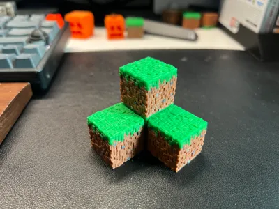 Minecraft Grass Block by Ling MakerWorld: Download Free 3D Models