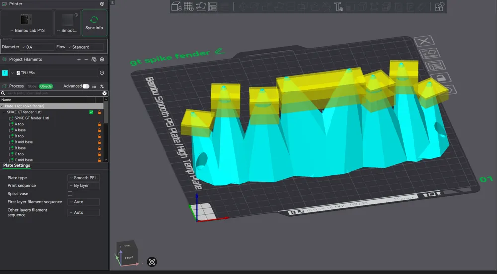 Onewheel GT split fenders - Super Dank Spikes - Free 3D Print Model ...