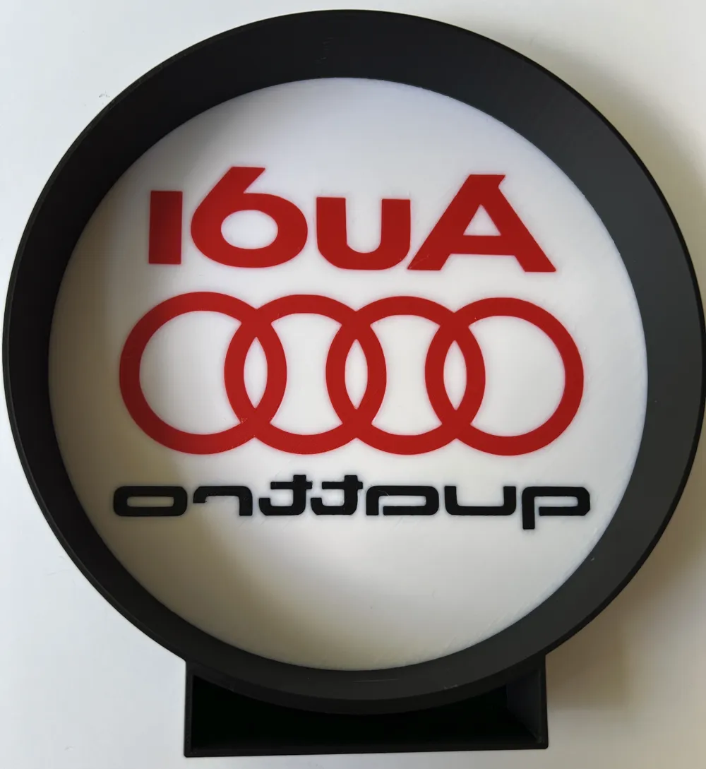 Lightbox Audi Quattro with Rings by MA-Zamon - MakerWorld