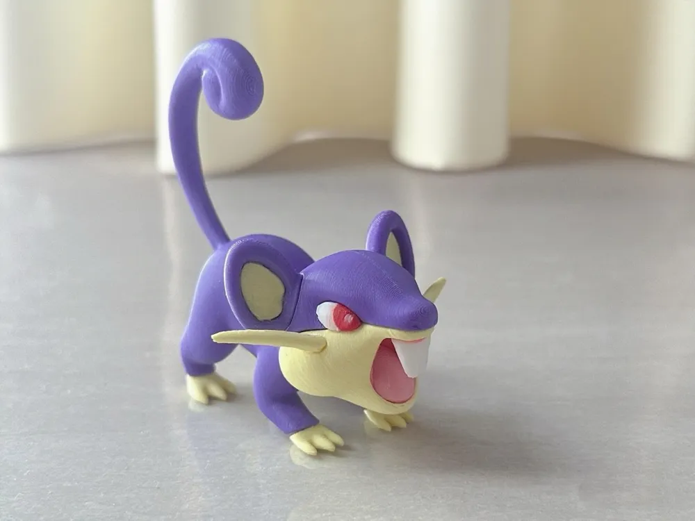 Rattata Pokémon 0019 Rattata mehrfarbiges Drucken von JL3Dprint ...
