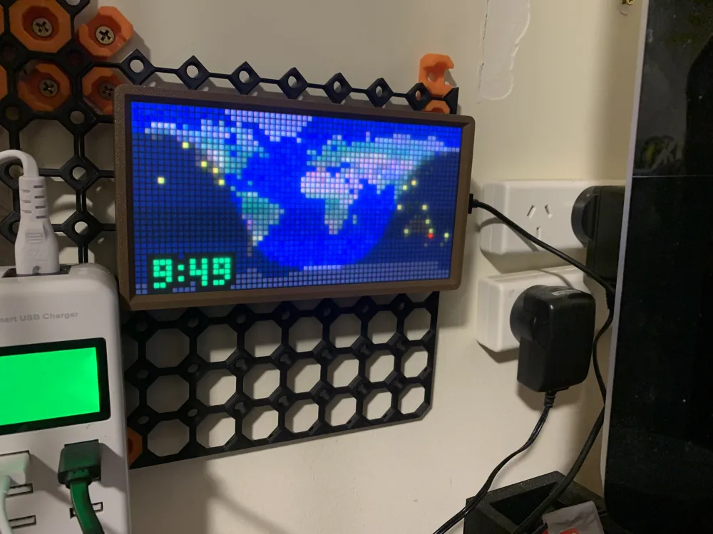 P2.5 Matrix Smart Clock - Free 3D Print Model - MakerWorld
