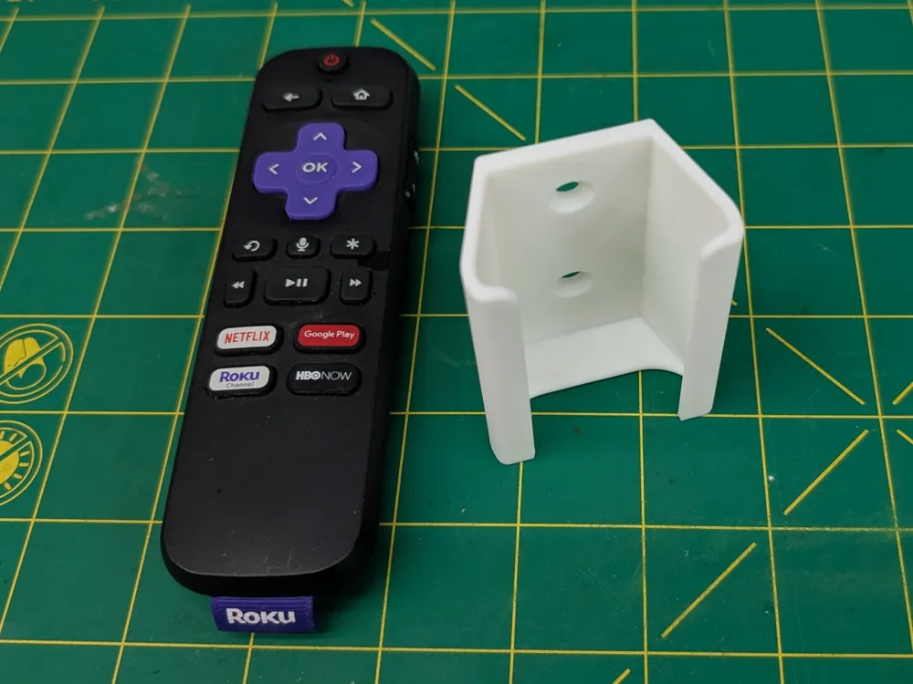 Roku Wall Mount Remote Holder - Free 3D Print Model - MakerWorld