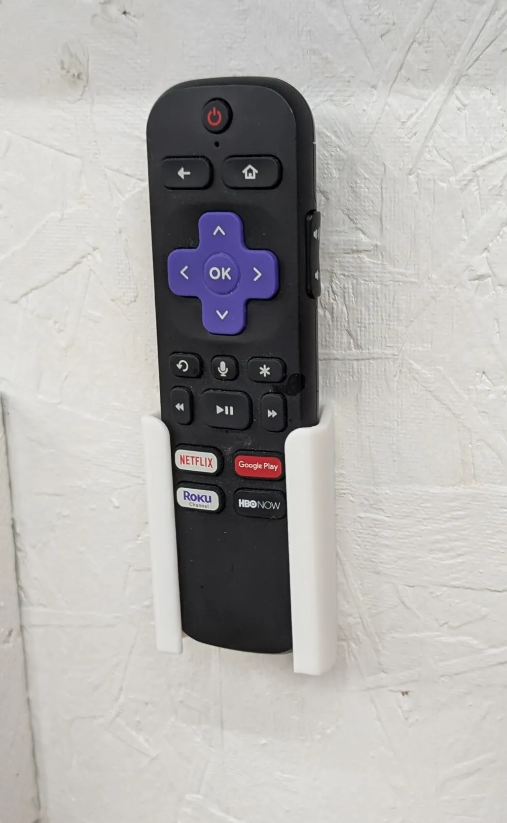 Roku Wall Mount Remote Holder - Free 3D Print Model - MakerWorld