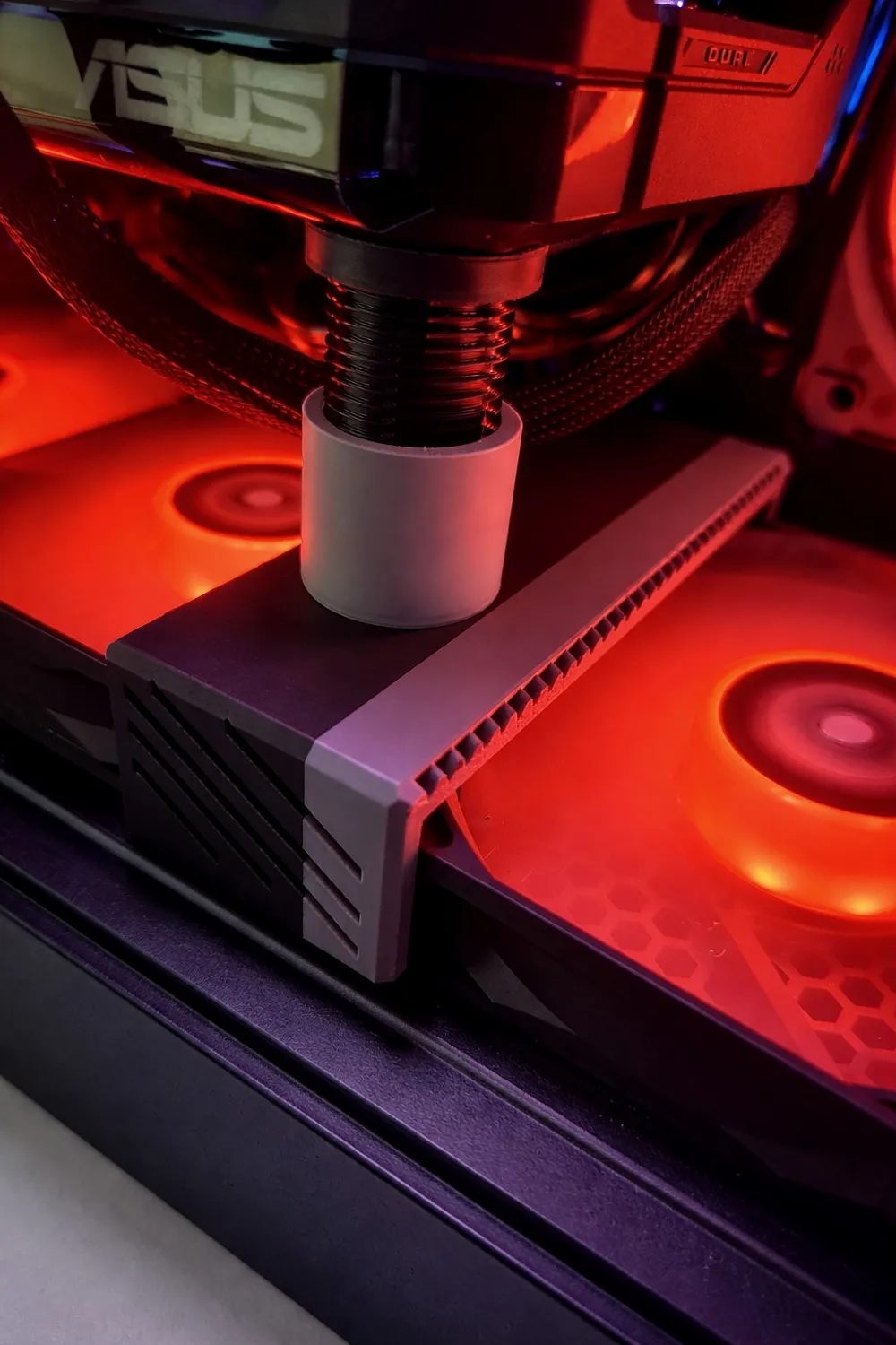 Low-Profile Ventilated Fan Support Bridge - Free 3D Print Model ...
